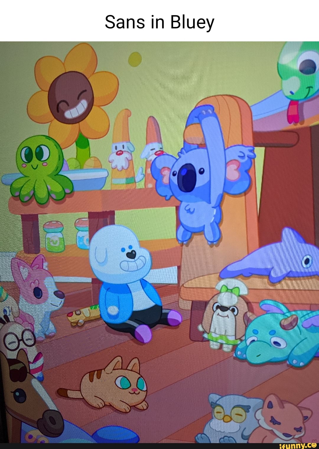 Sans in Bluey - iFunny