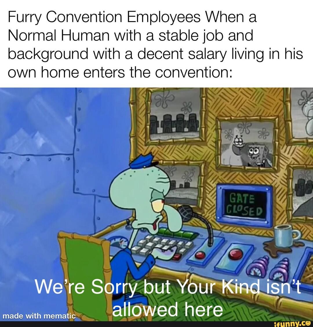 Furry Convention Employees When a Normal Human with a stable job and ...