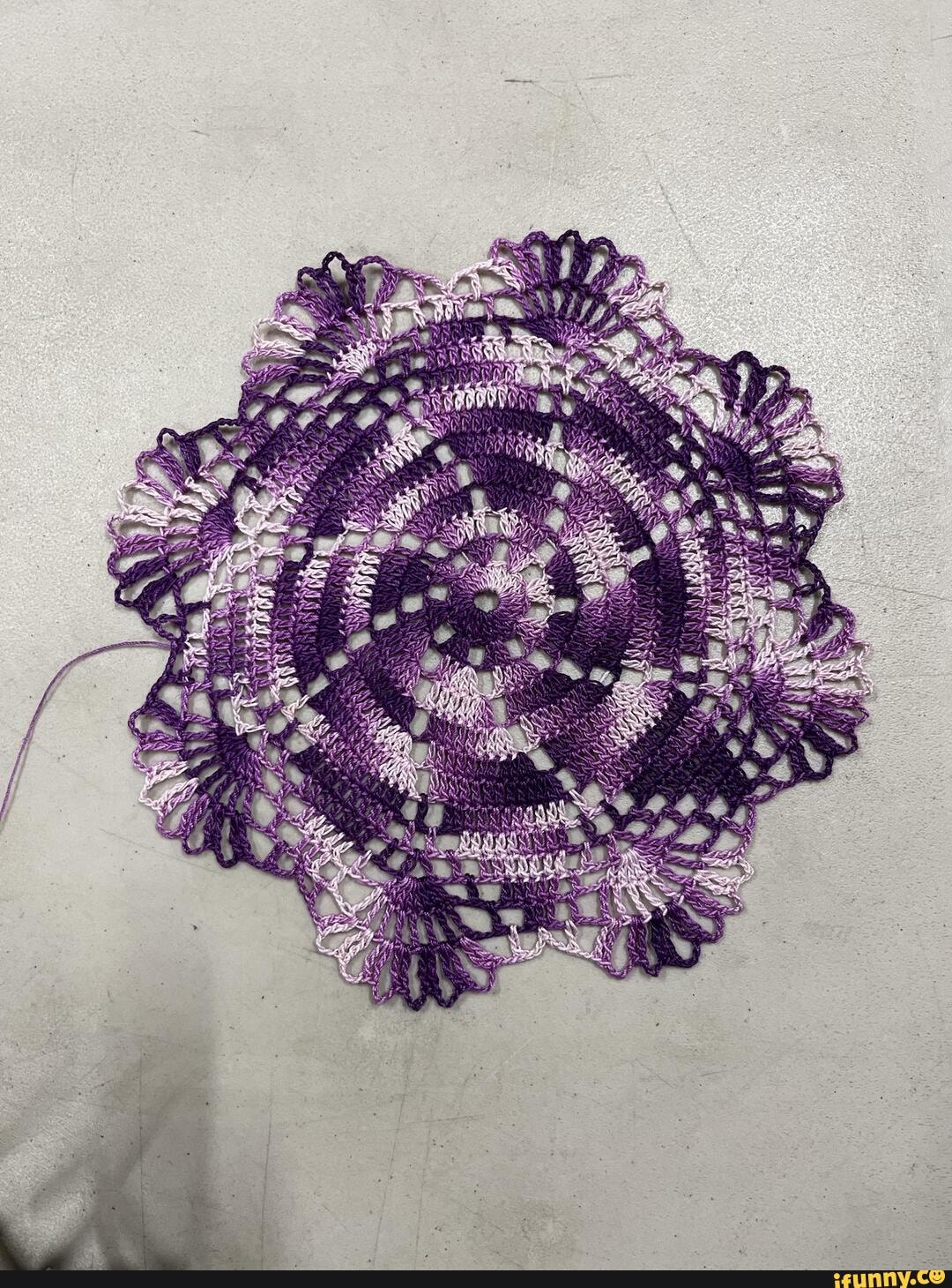 Crochet_doily memes. Best Collection of funny Crochet_doily pictures on ...