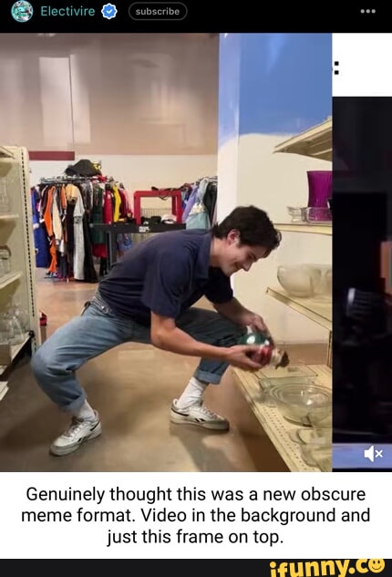 Genuinely thought this was a new obscure meme format. Video in the ...