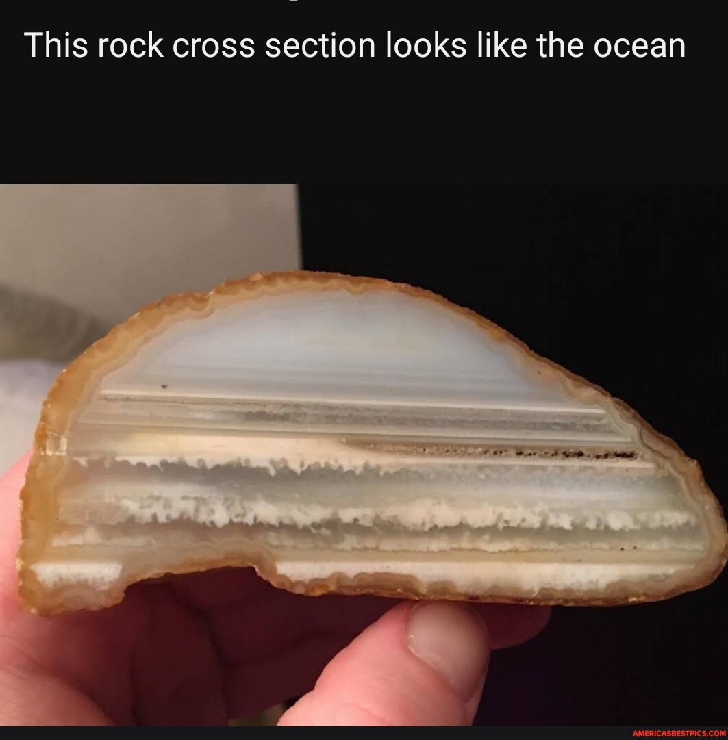 This rock cross section looks like the ocean - America’s best pics and ...