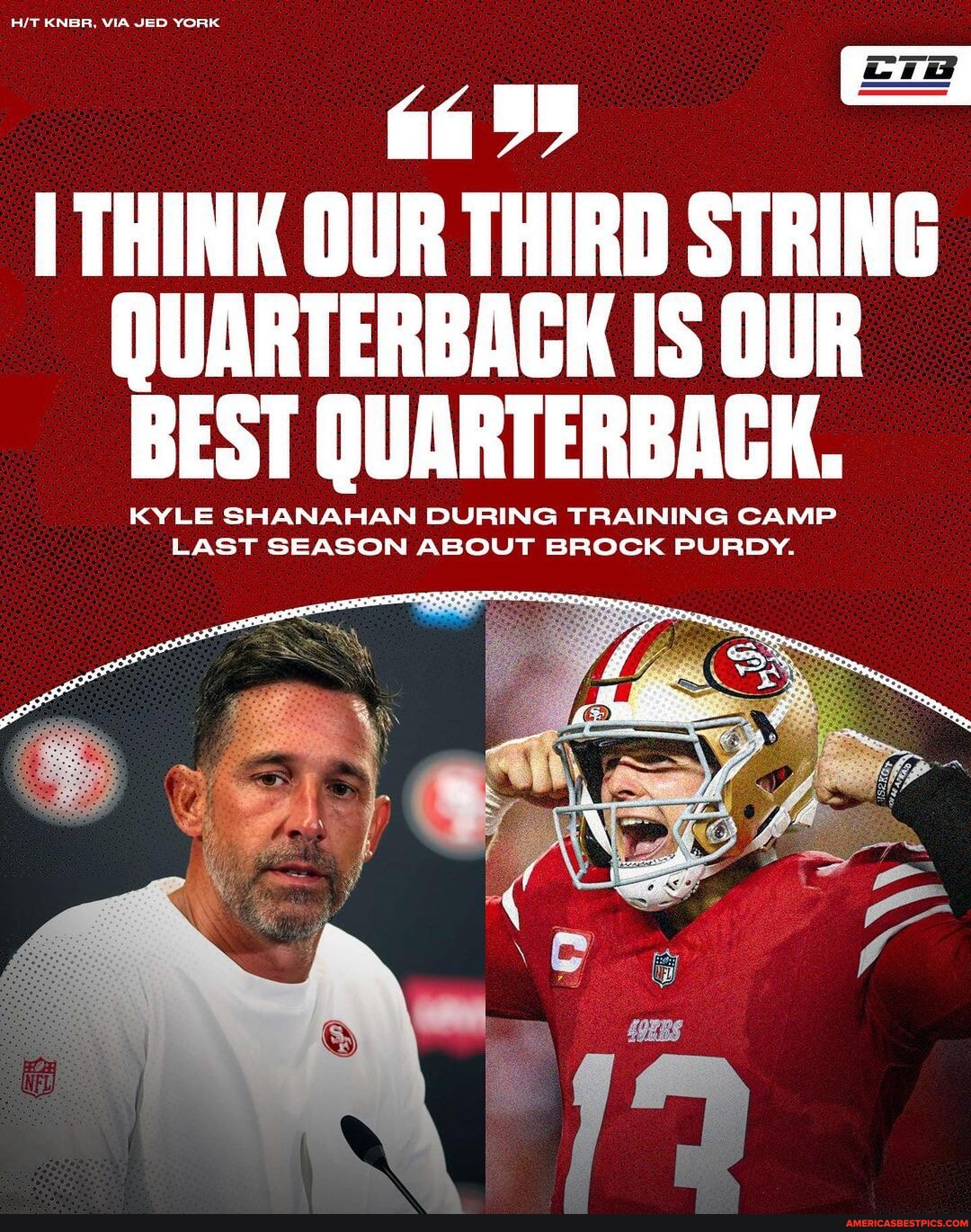 Kyle Shanahan knew Brock Purdy was special all along🧠🤯 (🎥: @knbr ...