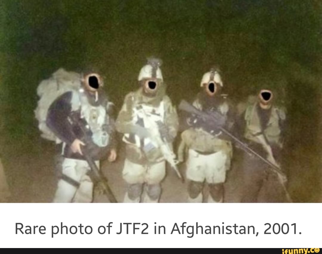 Rare photo of JTF2 in Afghanistan, 2001. - iFunny