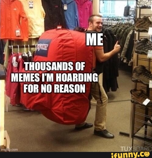 THOUSANDS OF MEMES HOARDING FOR NO REASON ing - iFunny