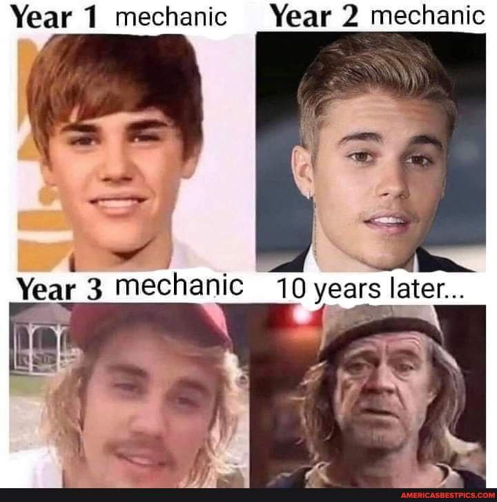 Year 1 mechanic Year 2 mechanic Year 3 mechanic 10 years later ...