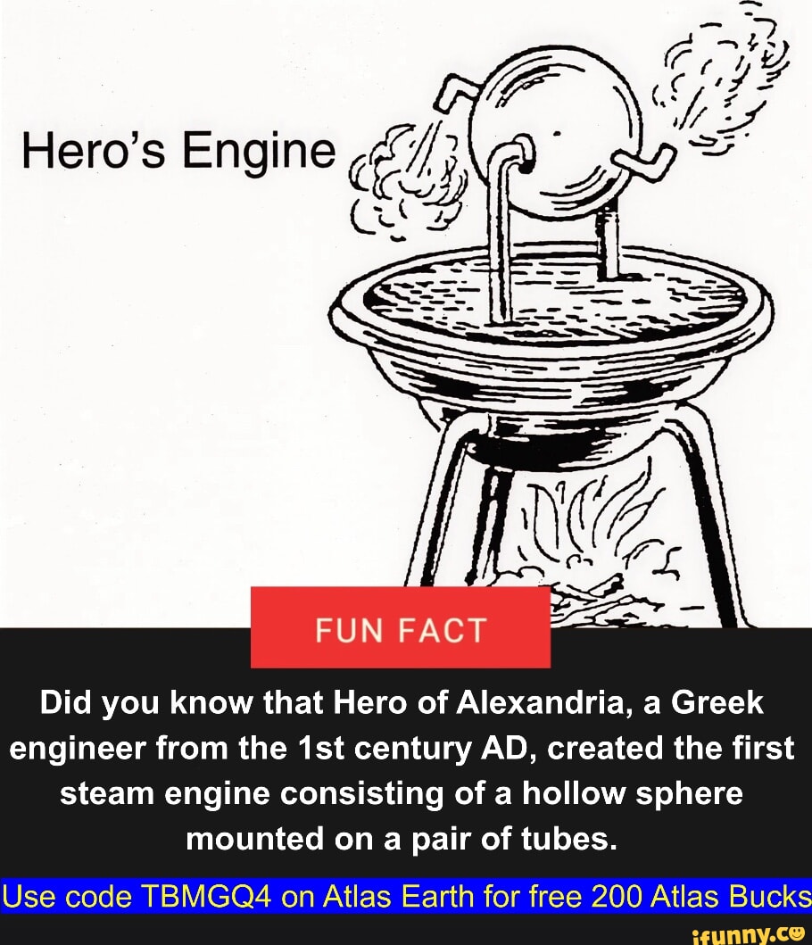 Hero's Engine FUN FACT Did you know that Hero of Alexandria, a Greek ...