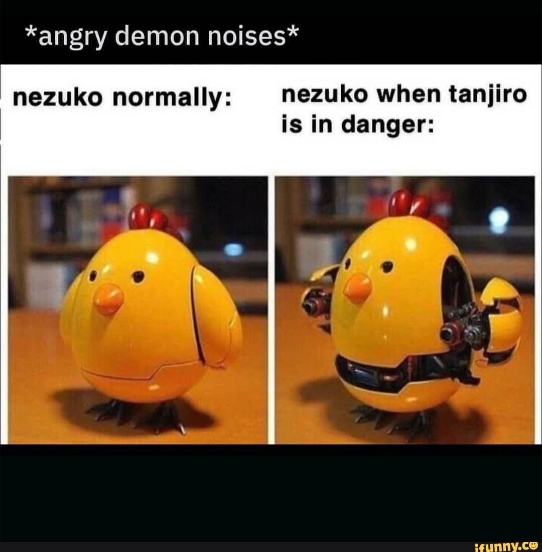 *angry demon noises* nezuko normally: nezuko when tanjiro is in danger ...