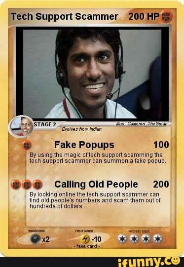 Tech Support Scammer 200 HP Fake Popups 100 By using tech the support ...