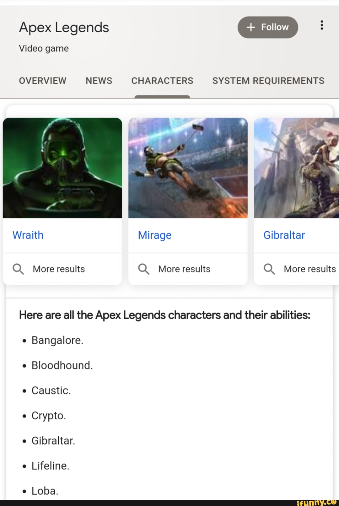 Apex Legends Video game OVERVIEW NEWS CHARACTERS SYSTEM REQUIREMENTS ...