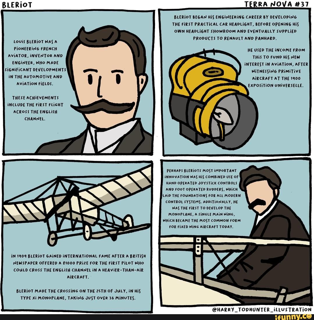 BLERIOT Louis BLERIOT WAS A PIONEERING FRENCH AVIATOR, INVENTOR AND ...