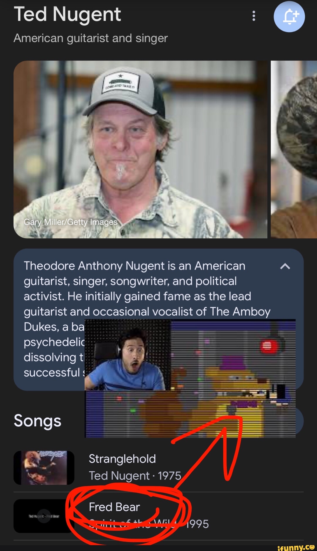 Ted Nugent American guitarist and singer Gary Images Theodore Anthony ...