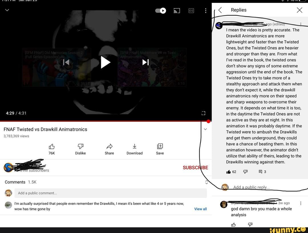 FNAF Twisted vs Drawkill Animatronics 3,783,369 views 6 a E Dislike ...