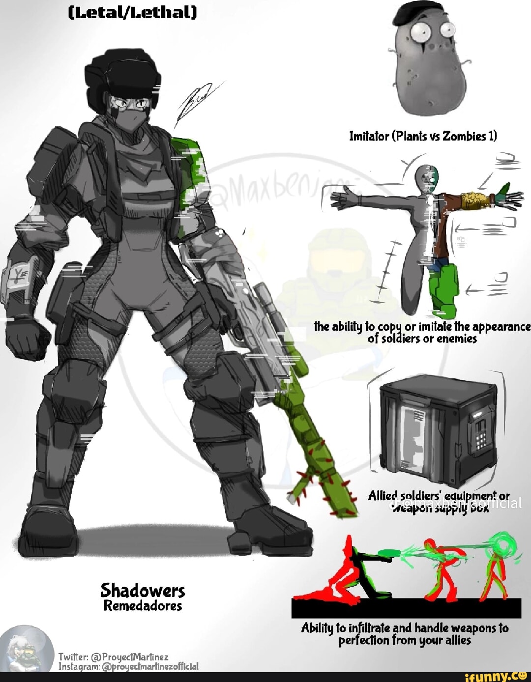 (LetaVLethal) Imitator (Plants vs Zombies 1) the ability to soldiers or ...