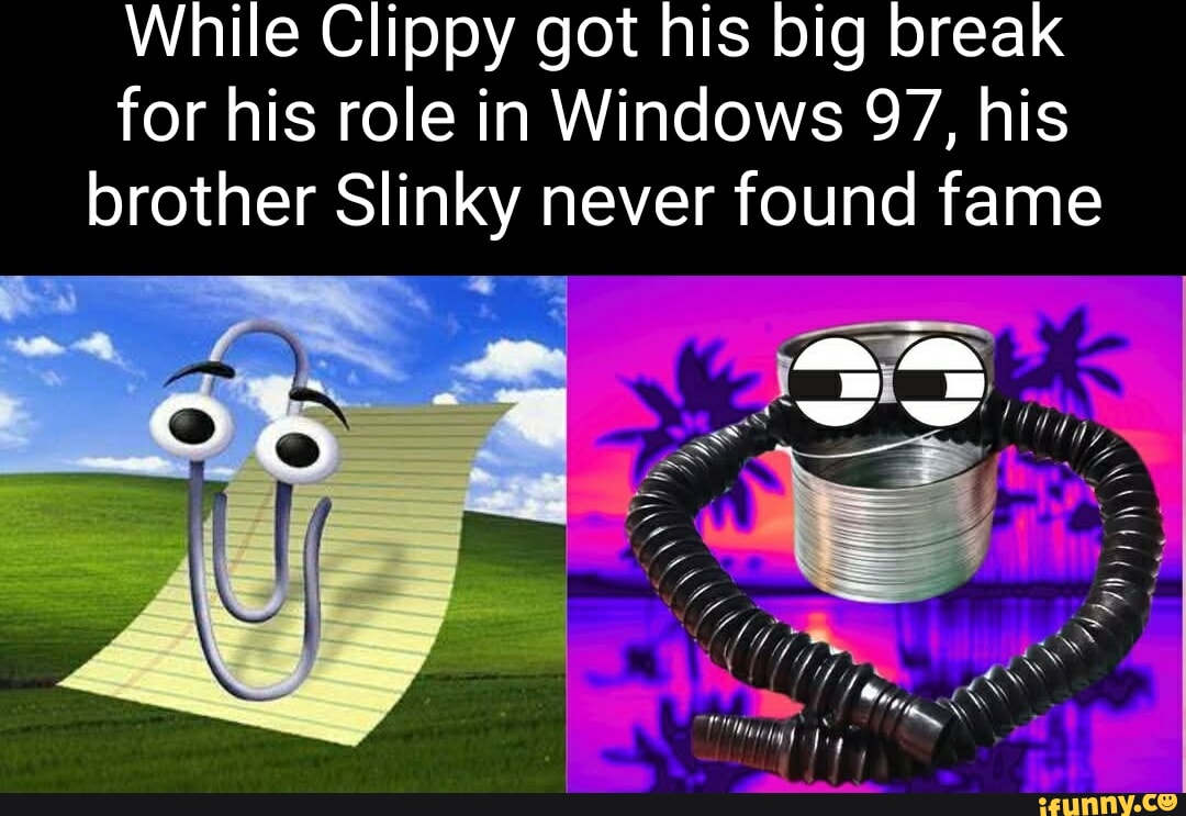 While Clippy got his big break for his role in Windows 97, his brother ...