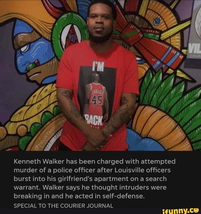 Kenneth Walker has been charged with attempted murder of a police ...