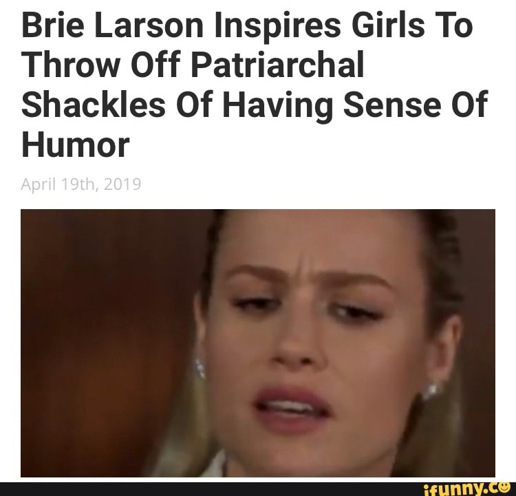Brie Larson Inspires Girls To Throw Off Patriarchal Shackles Of Having ...