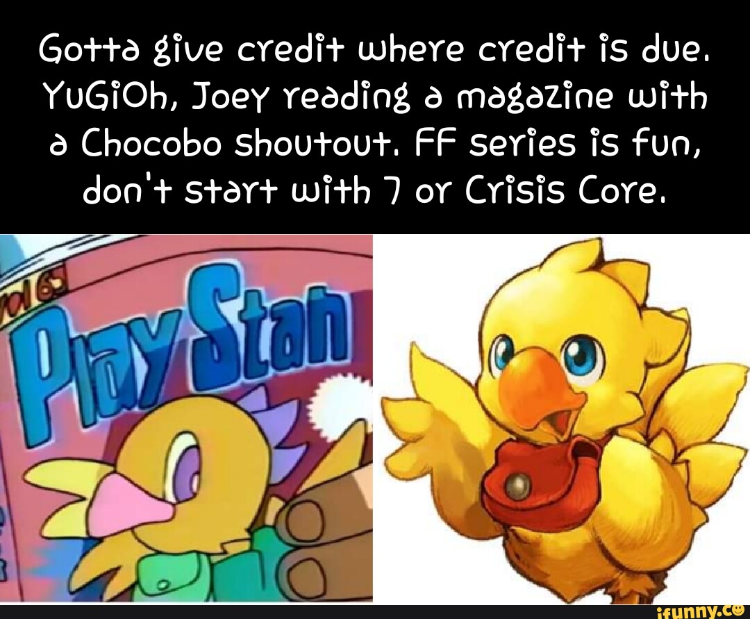 Chocobo memes. Best Collection of funny Chocobo pictures on iFunny