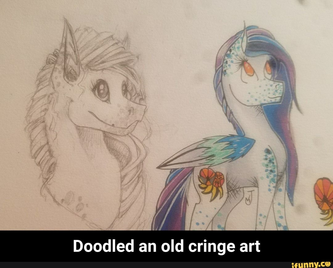 Doodled an old cringe art - Doodled an old cringe art - iFunny