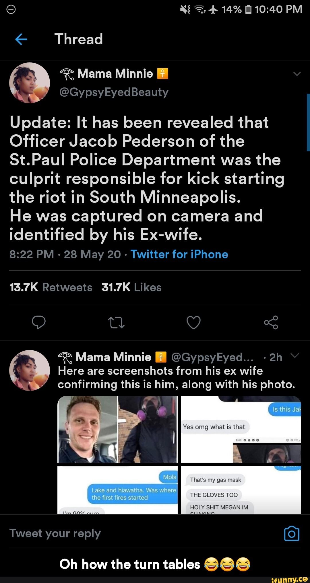 Update: It has been revealed that Officer Jacob Pederson of the St.Paul ...