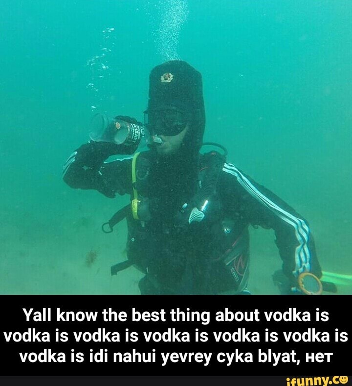 Yall know the best thing about vodka is vodka is vodka is vodka is ...