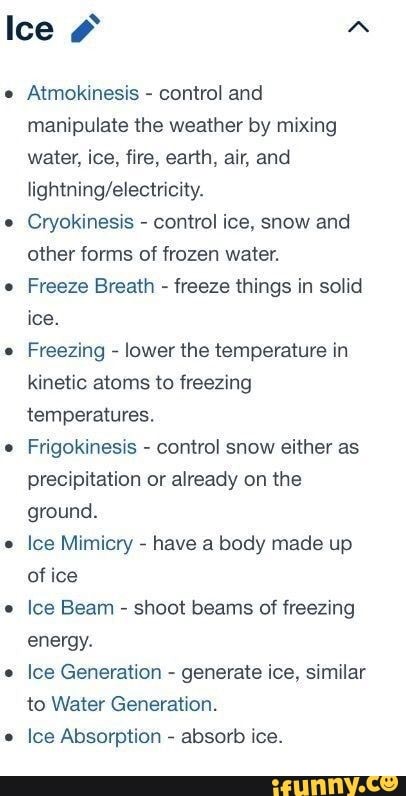 Cryokinesis memes. Best Collection of funny Cryokinesis pictures on iFunny