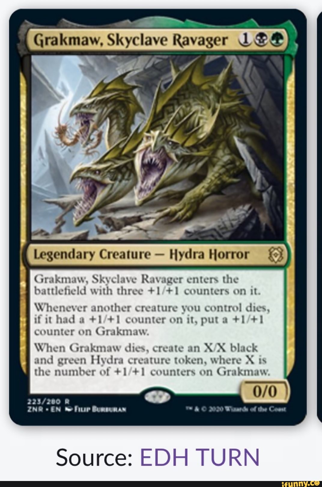 Grakmaw, Skyclave Ravager Legendary Creature - Hydra Horror Grakmaw ...