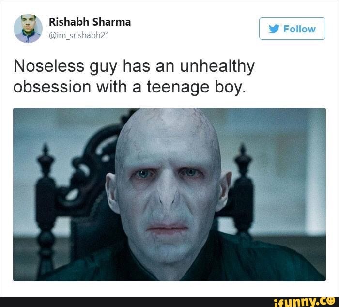 A Noseless guy has an unhealthy obsession with a teenage boy. - iFunny
