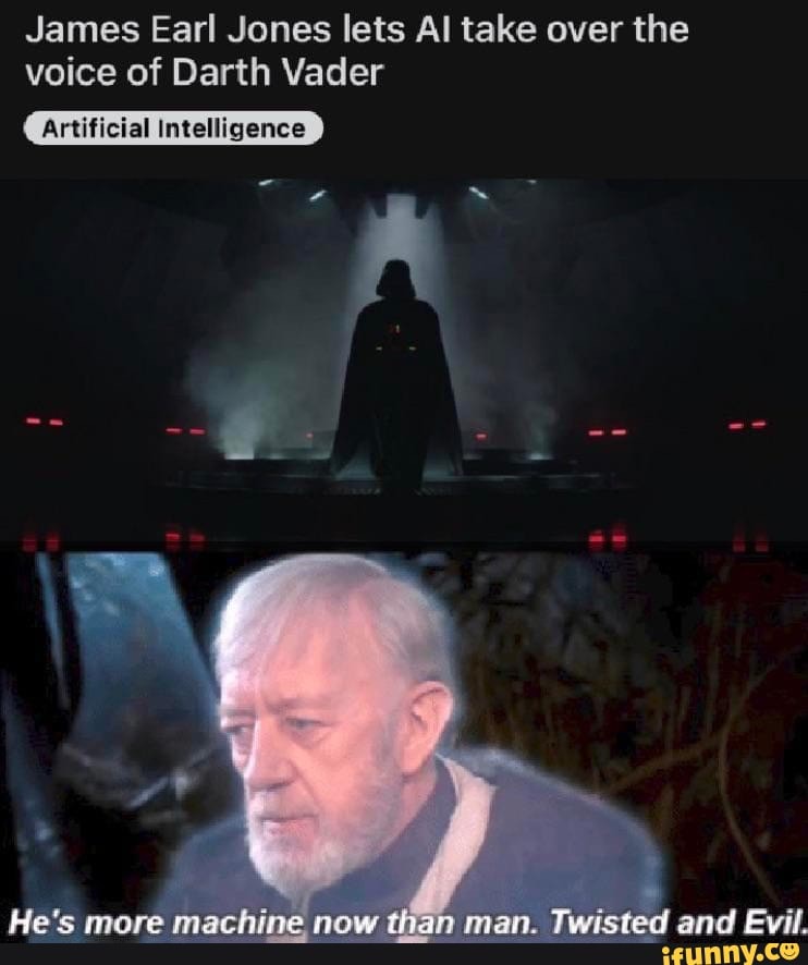 James Earl Jones lets Al take over the voice of Darth Vader Artificial ...