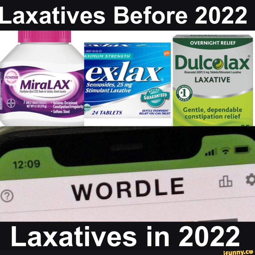 Laxatives Before 2022 OVERNIGHT RELIEF Dulcelax LAXATIVE MiralAX 12 ...