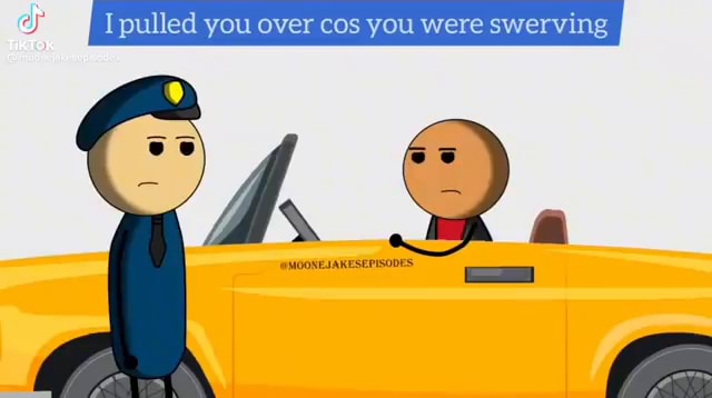 Swerving Car Cartoon