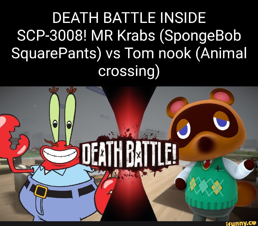 DEATH BATTLE INSIDE SCP-3008! MR Krabs (SpongeBob SquarePants) vs Tom ...
