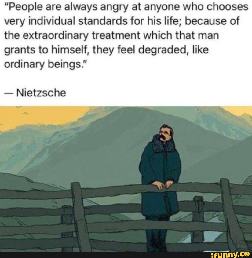 "People are always angry at anyone who chooses very individual ...