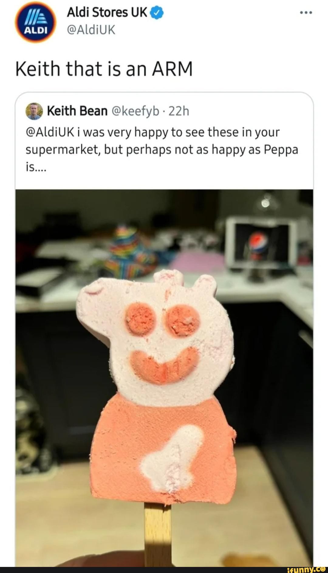 Pecker pig - Aldi Stores UK @ @AIdiUK Keith that is an ARM Keith Bean ...