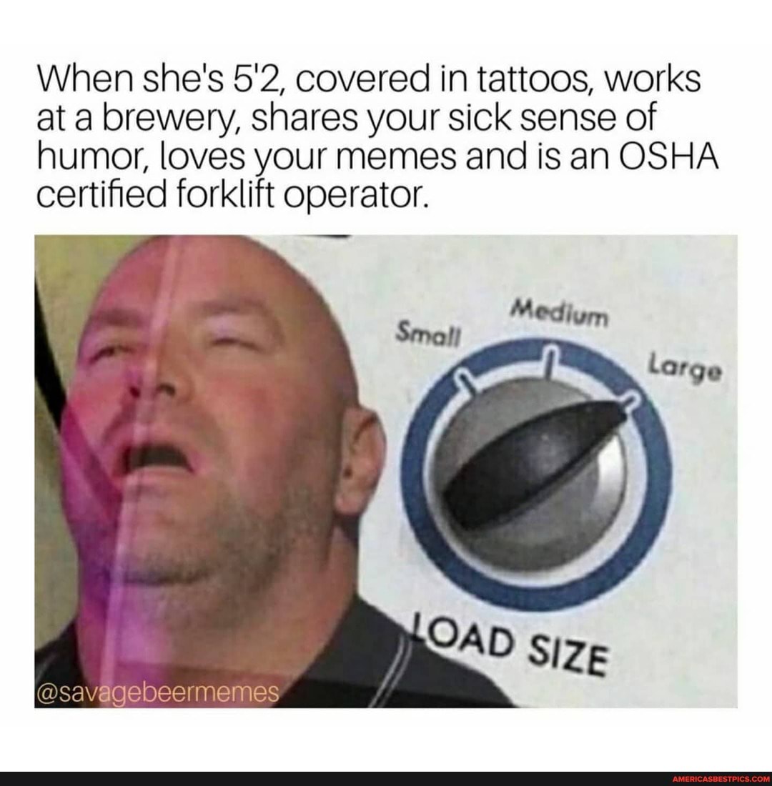 When she's 5'2, covered in tattoos, works at a brewery, shares your ...