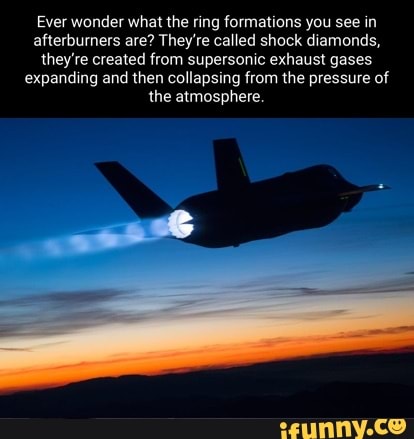 Ever wonder what the ring formations you see in afterburers are? They ...