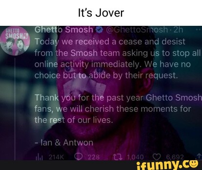 Ghetto Smosh oda) we received ac the Smosh team to stoy da ine activit ...