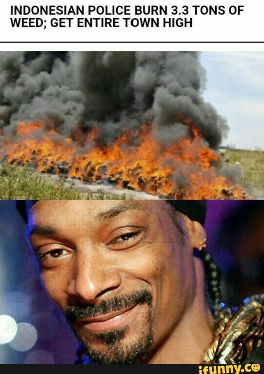 Indonesian Police Burn 3 Weed Get Entire Town Hi Ifunny