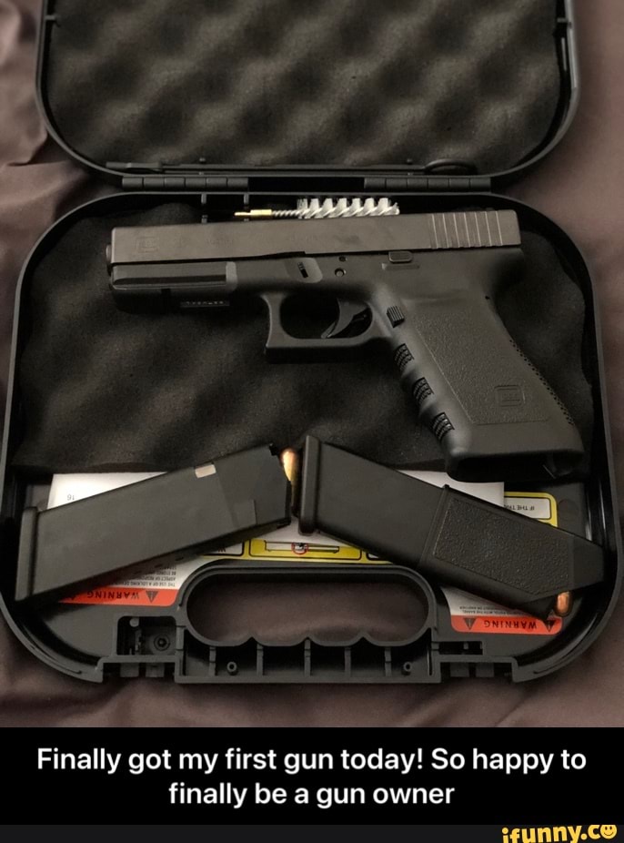 Finally got my first gun today! So happy to finally be a gun owner ...