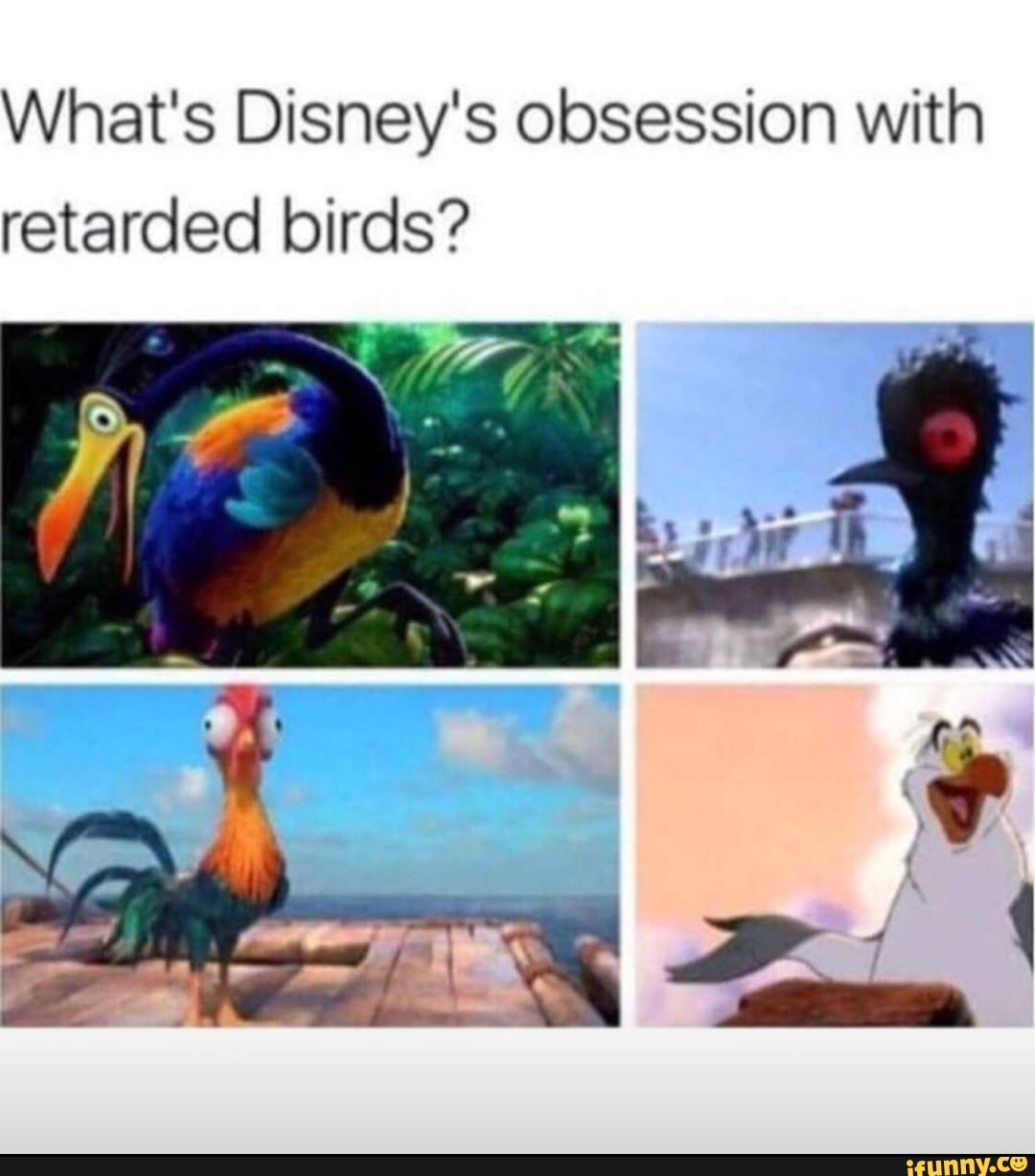 What’s Disney's obsession with retarded birds? - iFunny