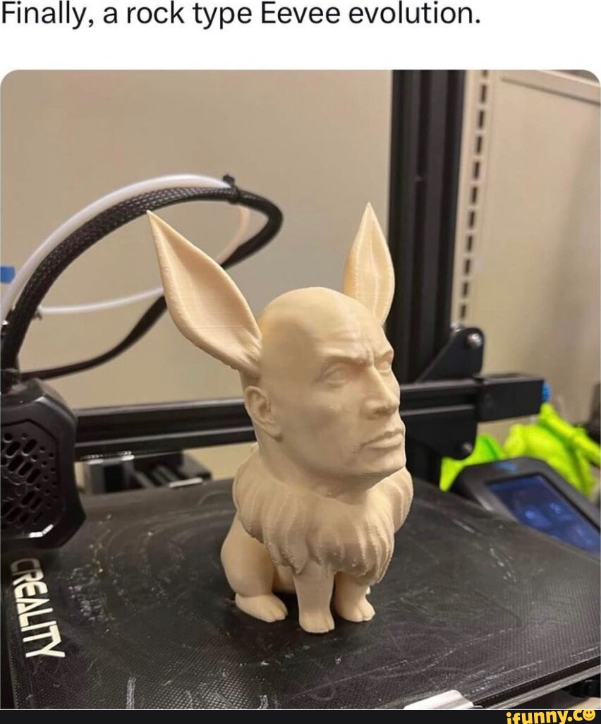 Finally, rock type Eevee evolution. - iFunny