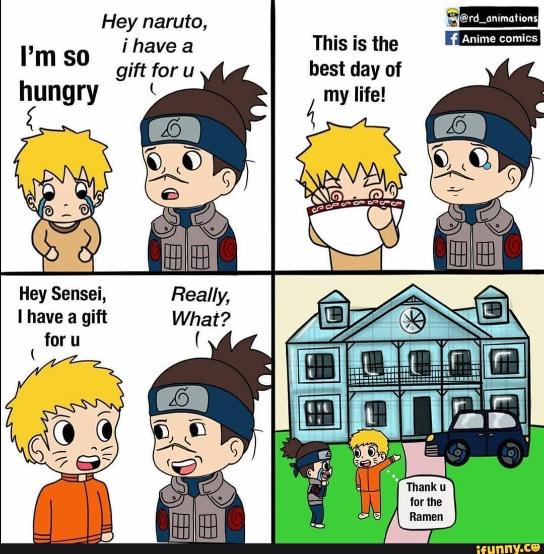 Hey naruto, I'm so ihavea gift for u Hey Sensei, have a gift best day ...