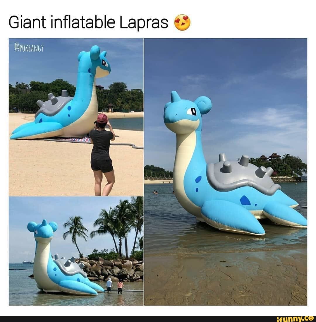 Giant inflatable Lapras Opp - iFunny