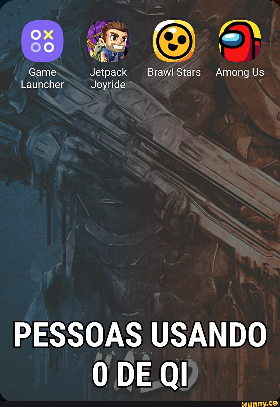 Among Us Brawl Stars Jetpack Launcher Joyride PE USANDO DE Game. - iFunny