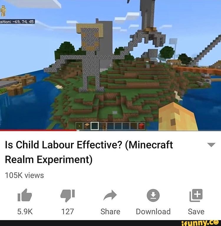 Is Child Labour Effective? (Minecraft v Realm Experiment) 105K views ...
