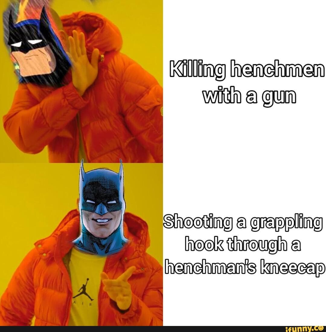 The Batman has strict moral code - ww Killing henchmen with Sy Shooting ...
