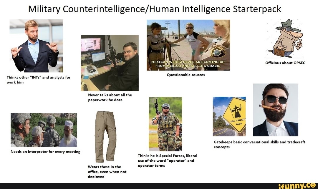 Military Counterintelligence/Human Intelligence Starterpack concepts ...