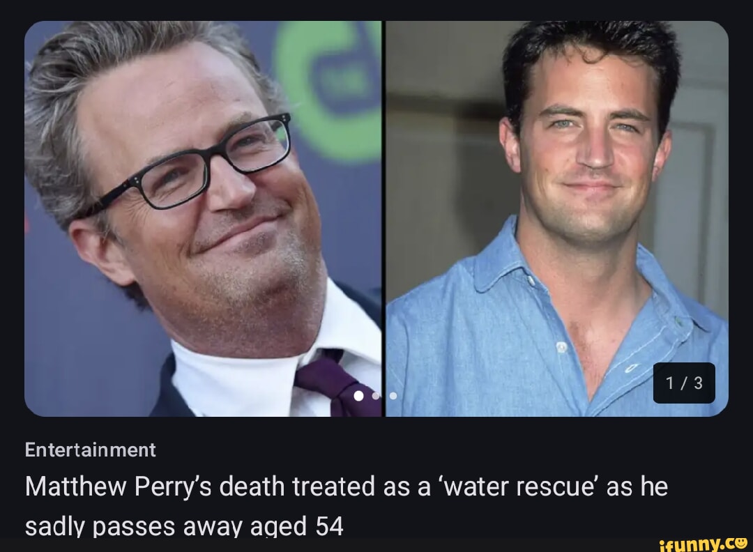 Entertainment Matthew Perry's death treated as a 'water rescue' as he ...