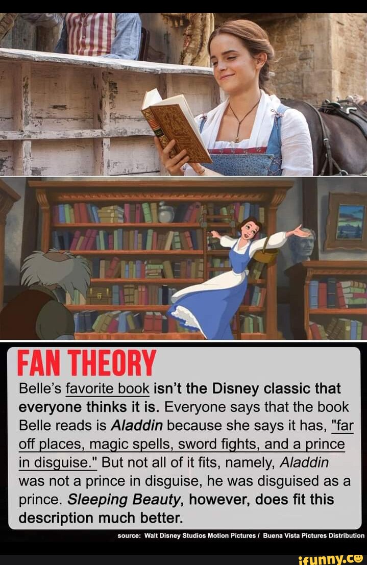 FAN THEORY Belle's favorite book isn't the Disney classic that everyone ...