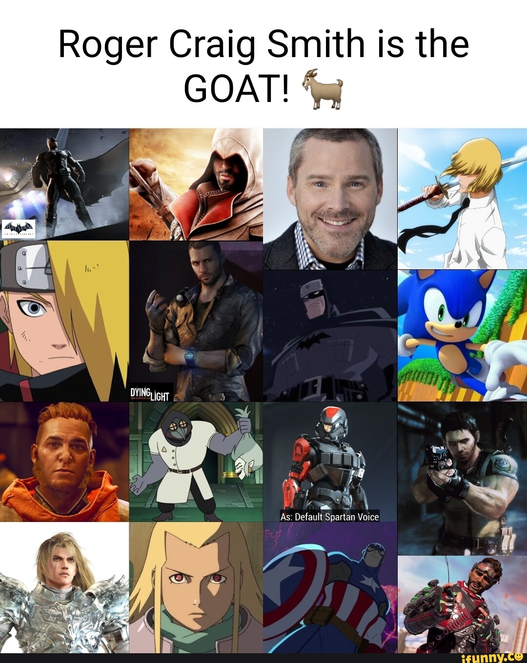 Roger Craig Smith is the GOAT! DYING - iFunny