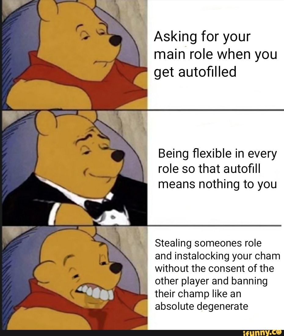 Asking for your main role when you get autofilled Being flexible in ...